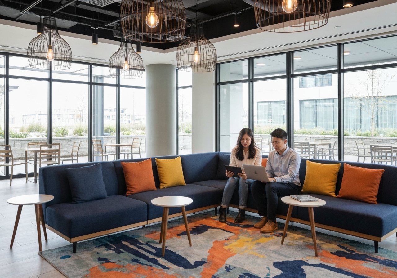 ออฟฟิศยุคใหม่ เปลี่ยนโซน 'Lobby' ให้กลายเป็น 'Co-working' น่าทำงาน - โม ...